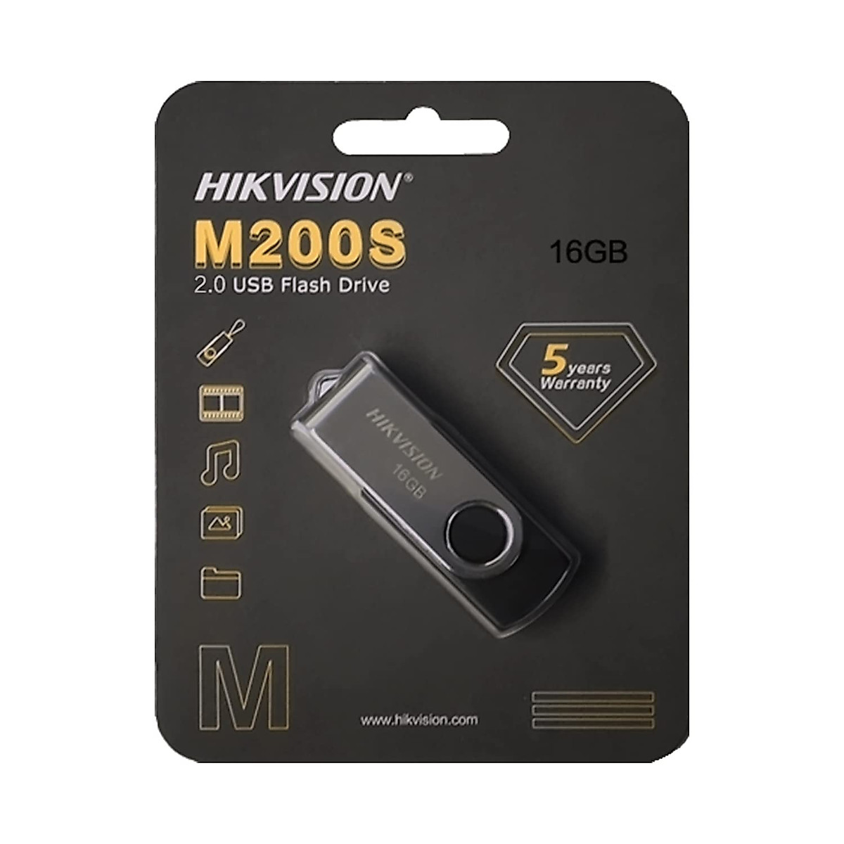 Hikvision 32GB USB 2.0 Flash Drive Flash Storage Memory Stick with Metal Case for Data Storage and Backup with 360 Degree Rotation Speed up to 20MB/S (32GB, USB2.0)…