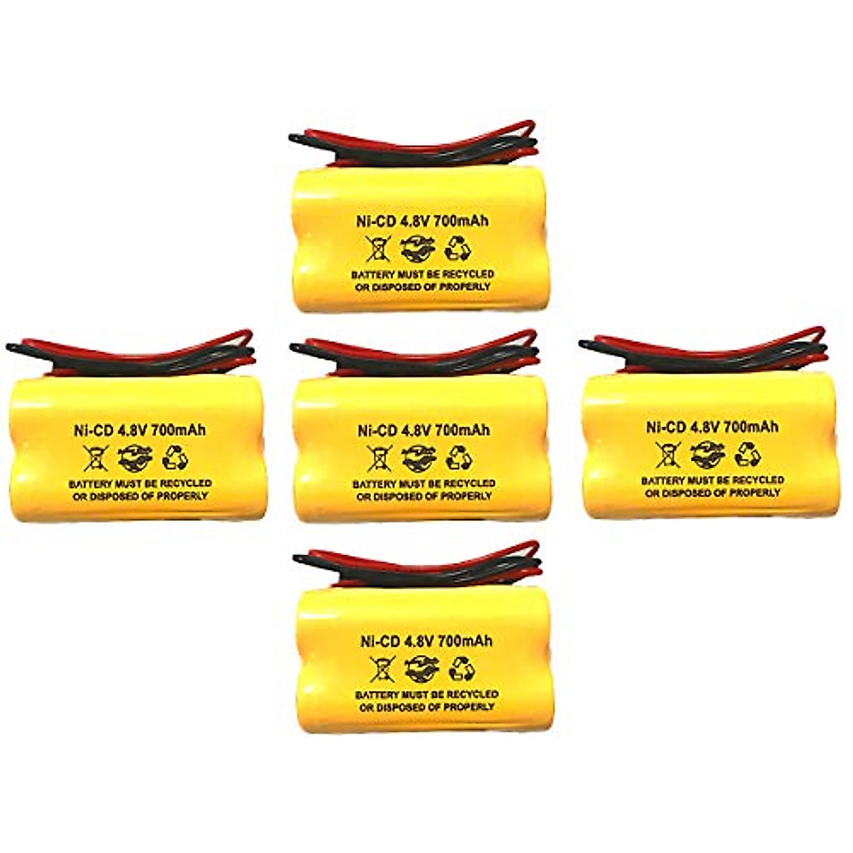 Battery Hawk (5 Pack) DAA700MAH4.8V BL93NC487 DAA700MAH4.8V Ni-CD AA 700mAh 4.8v McNair AA600mAh Unitech AA700MAH AA500MAH BL93NC484