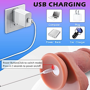 Anal Dildo Thick Huge Dildo with Suction Cup, Big Monster Silicone Fantasy Dildo for Men, 6 Inch Giant Soft Realistic Dildos for Women, Fat Massive Waterproof Vibrator, Wide Fake Penis