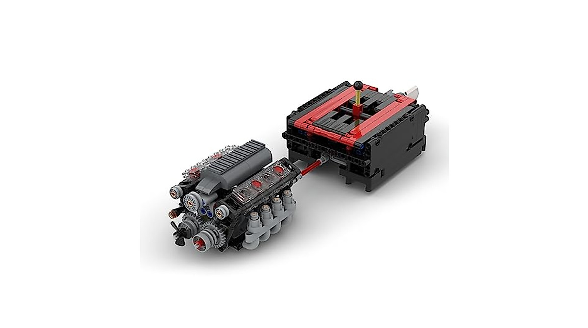 Build a Realistic V8 Engine Model - 568 Pcs Kit