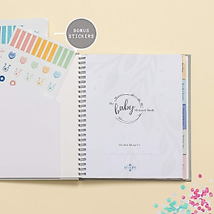 KITLIFE Pregnancy Planner Baby Book – Guided Pregnancy Journal – Ideal New Baby Journal for First Time Moms – Gender Neutral Memory Book – Perfect New Baby/Shower Gift