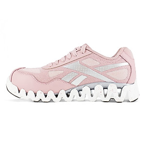 Reebok Work Women's RB151 Zig Pulse Work Construction Shoe Pink Safety, 8