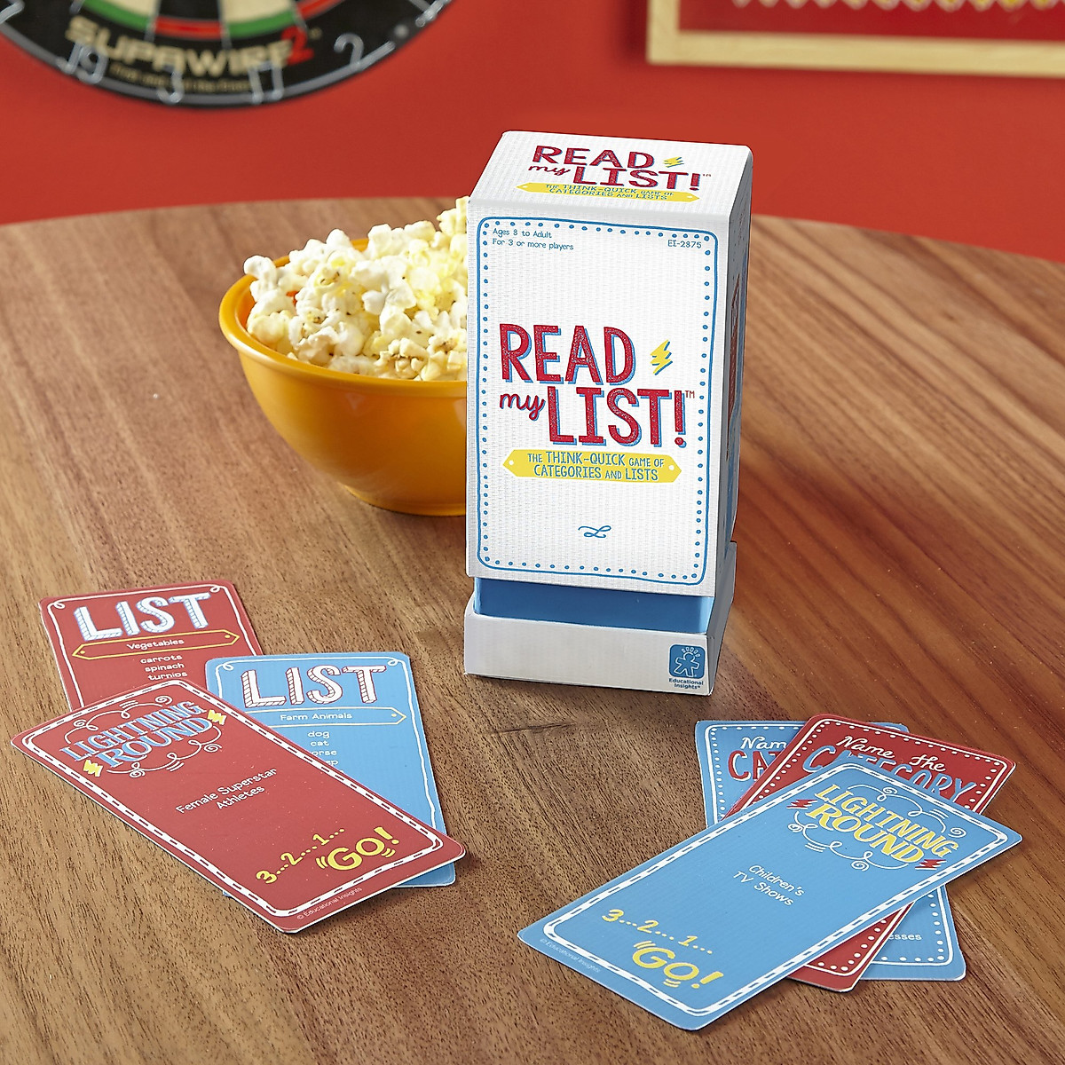 Educational Insights Read My List! Game, Think-Quick Game of Categories and Lists, Ages 8 and Up