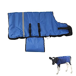 Calf Blanket Calves Warm Clothes Calf Saver Coat Warmming Jacket Vest Keep Cow Goat Warm Thickend Windproof Belly Protection Large Size 1PCS