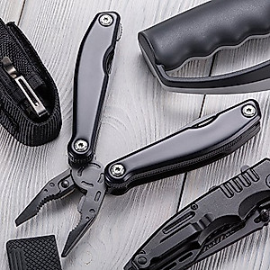 Bundle of 2 Items - Multitool with Knife and Pliers - Utility Set of Mini Tools for Everyday Use - Camping Knives - CSGO Karambits for Men and Women - Best for Hiking Survival Hunting Fishing - Gifts