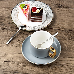 IMEEA Demitasse Spoons Espresso Spoons SUS304 Stainless Steel Small Tea Spoon 4.5 Inch, Set of 6