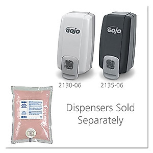 GOJO Deluxe Lotion Hand Soap with Moisturizers, Light Floral Scent, 1000 mL Lotion Soap Refill NXT Push-Style Dispenser (Pack of 8) - 2117-08