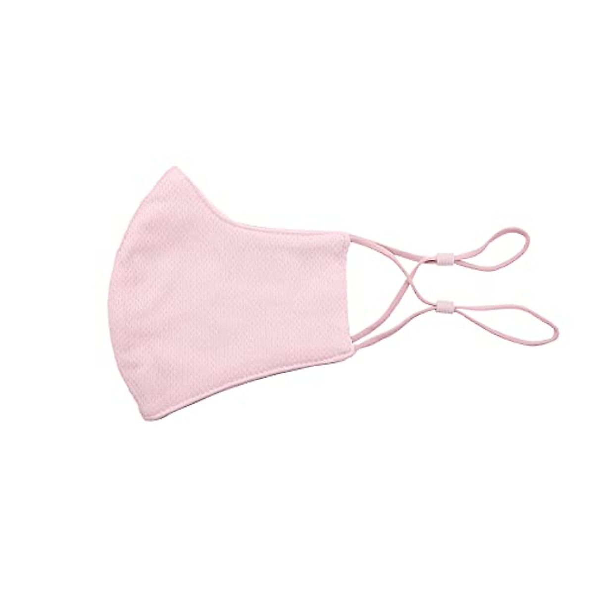 【2pcs set】 I R Labo Perfect fit Cotton cloth face mask Adult size With UV cut function Can be washed and used repeatedly (Large, Pink)