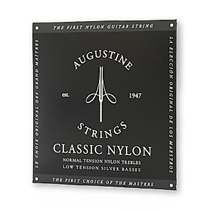 Augustine Classic Black Set, Low Tension Classical Guitar Strings - 1 Set