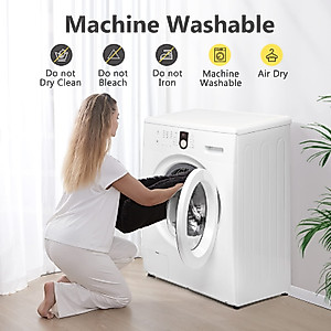 JOEJOY Dog Bed Crate Pad, Deluxe Plush Washable Dog Beds Fulffy Soft Kennel Pad Anti-Slip Pet Sleeping Mat for Medium Small Dogs, 23" x 18", Grey