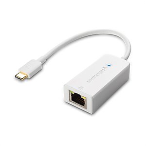Cable Matters Plug & Play USB C to Ethernet Adapter with PXE, MAC Address Clone (Thunderbolt to Ethernet Adapter, Gigabit Ethernet to USB C) in White - Compatible with MacBook Pro, XPS, Surface Pro
