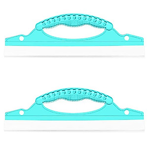 2pcs Car Glass Dryer Squeegee, Silicone Waterblade Wash Window Wiper, Windshield Cleaning Vehicle Scraper Scrubber Duster Windows Squeegee for Glass Mirror Car Window