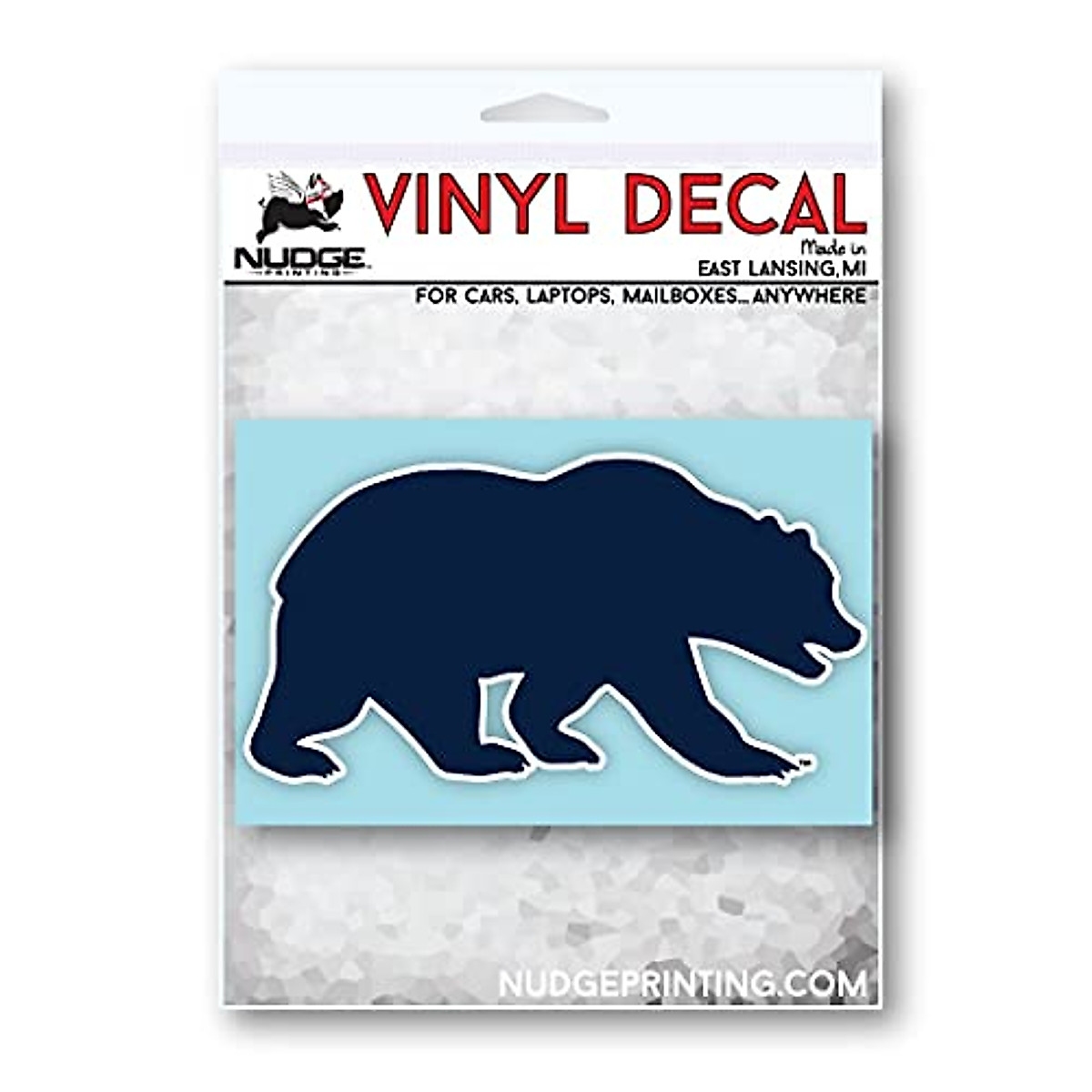 University of California Berkeley Sticker Golden Bears Walking Blue Bear Logo Car Decal Heavy-Duty Officially Licensed NCAA Vinyl for Bumpers, Window, Laptops, or Coolers