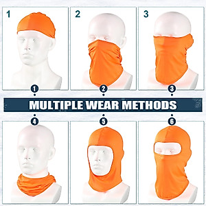 Kigeli 105 Pcs Balaclava Face Mask Ski Mask Winter Face Gaiter for Men Motorcycle Ski Scarf for Women Outdoor Sports(Black)