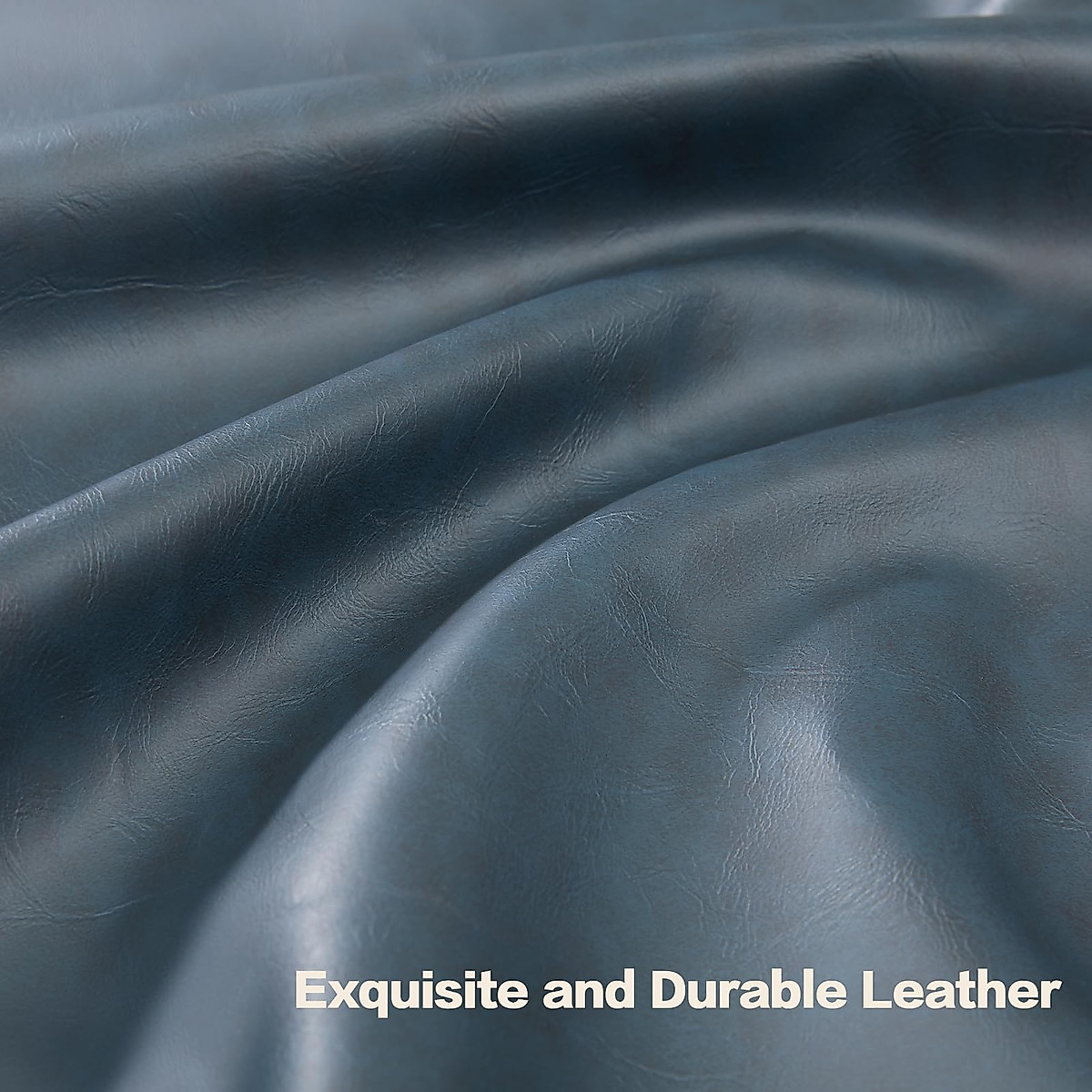 WILLOVE 80'' Faux Leather Sofa, 3 Seater Couch for Living Room Furniture with Padded Cushions