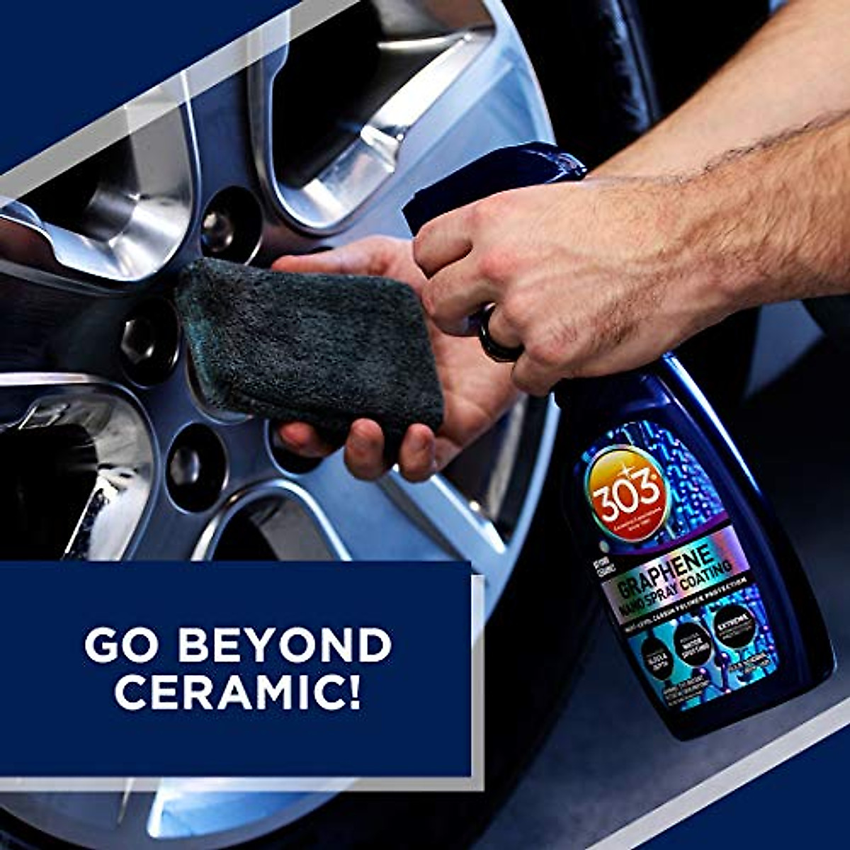 303 Graphene Nano Spray Coating - Next Level Carbon Polymer Protection, Enhances Gloss and Depth, Extreme Hydrophobic Protection, Beyond Ceramic, 15.5oz (30236CSR) Packaging May Vary, Blue
