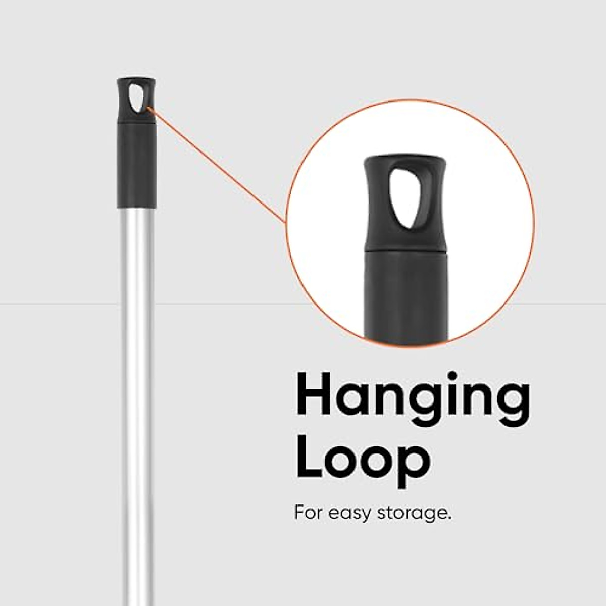 Horse Hair Broom, Broom for Hardwood Floors 18" Horsehair Swivel Kitchen Broom, Soft Bristle Broom with 48" Handle