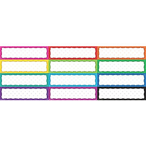 Teacher Created Resources Polka Dot Blank Headliners, Multi Color (4484)