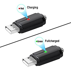 USB Thread Cable, USB Pen Charge Cable, USB Charger Thread Portable USB with Intelligent Overcharge Protection LED Indicator - 3 PCS