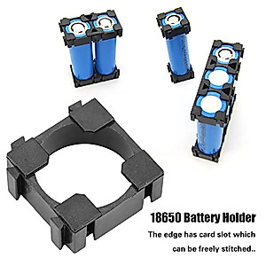 100Pcs Li-ion Battery Holder Stand Cylindrical Battery Pack Bracket Safety Anti Vibration Plastic Case Box