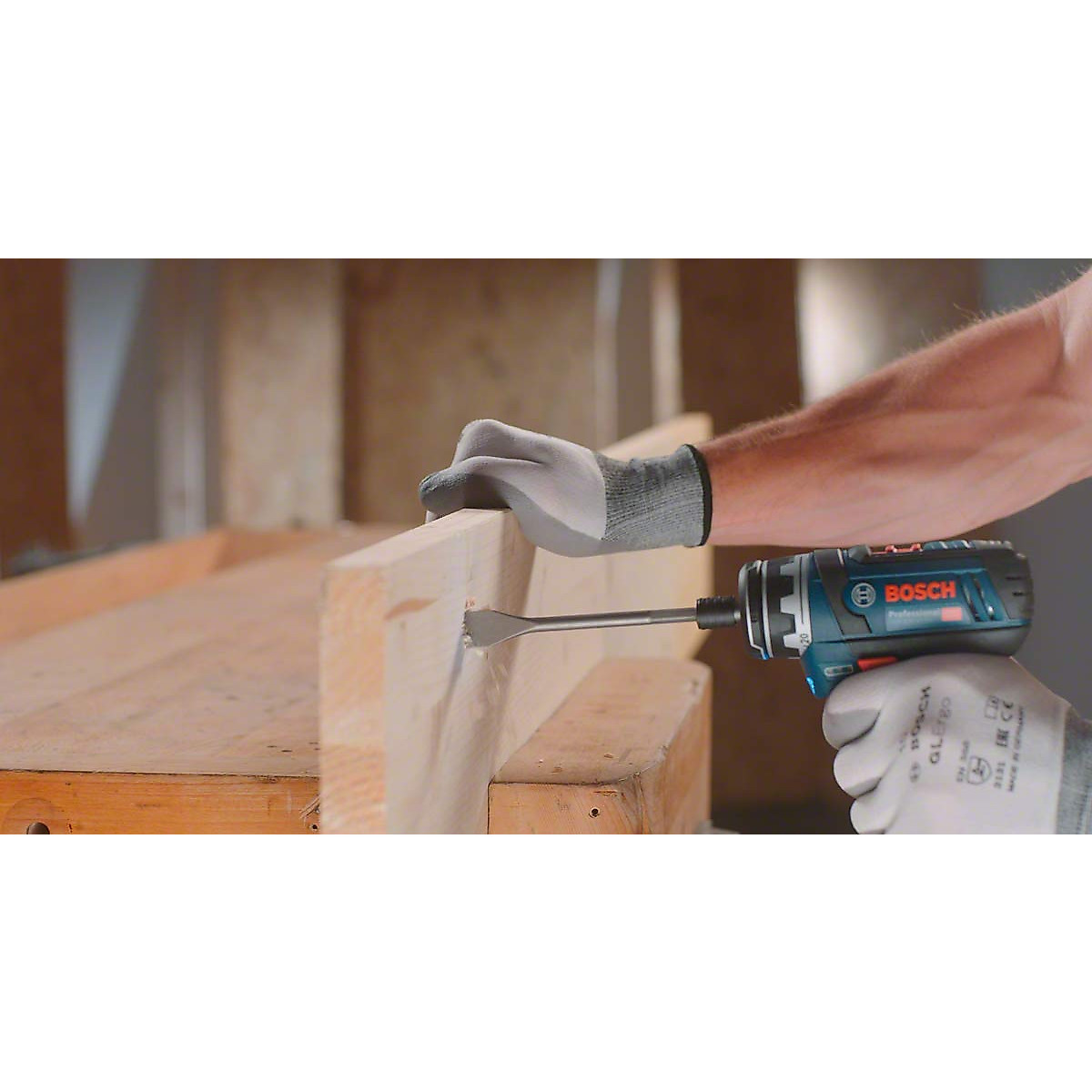 Bosch Professional Gsr 12V-15 Fc Cordless Drill Driver + Gfa-12B Drill Chuck Adapter (Without Battery And Charger) - L-Boxx
