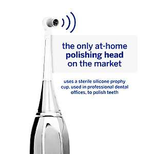 Supersmile Zina45 Deluxe Sonic Pulse Electric Toothbrush, Rechargeable Whitening Tooth Brush, Silver