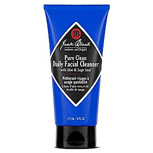 Jack Black - Pure Clean Daily Facial Cleanser,â€“ 2-in-1 Facial Cleanser and Toner, Removes Dirt and Oil, PureScience Formula, Certified Organic Ingredients, Aloe and Sage Leaf, 6 fl oz (Pack of 1)