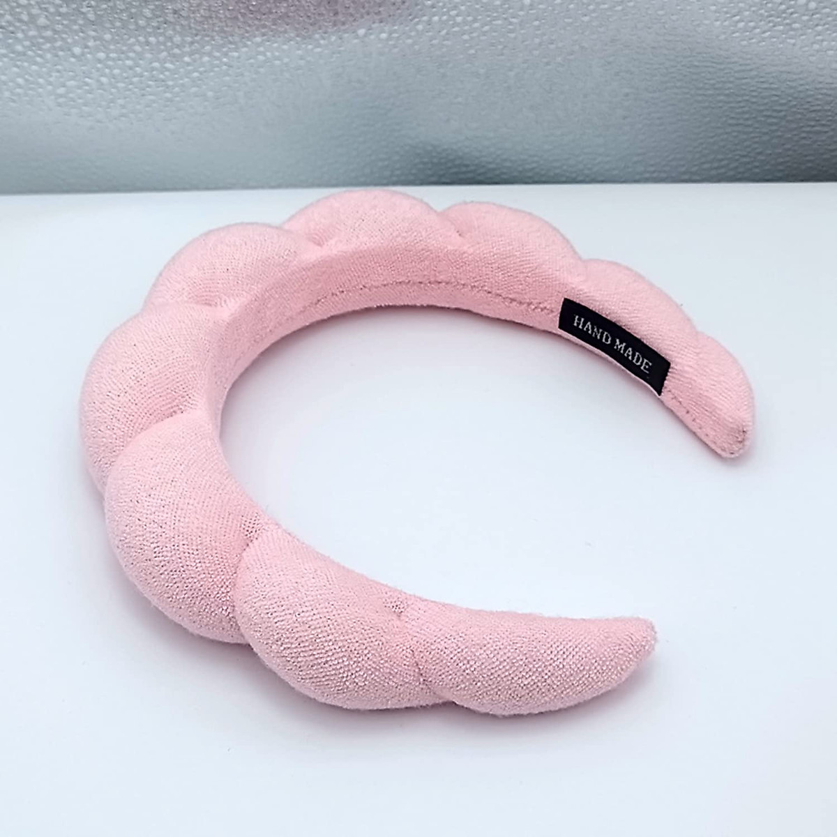 BLAISTER Skincare Headband for Women, Spa Headband, Makeup Headband for Washing Face, Soft Towel Headband for Facial Mask, Cute Hairband for Shower (Pink)