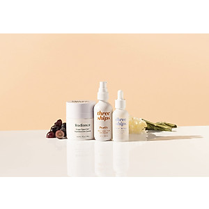 Three Ships Can-Dew 3-Step Kit for Glowing Skin – As Seen on Dragons’ Den – Skin Care Kit with Gentle Gel Face Cleanser, Brightening Facial Serum and Lightweight Reviving Day Cream, 3 Piece Set