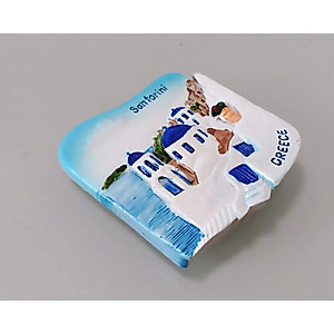 Santorini Greece 3D Fridge Magnet Tourist Souvenir Gift Home & Kitchen Decoration Magnetic Sticker Santorini Greece Refrigerator Magnet Collection