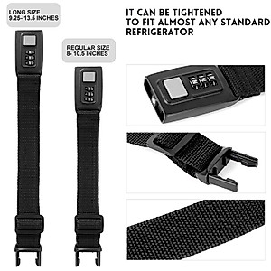 Child Safety Refrigerator Door Lock, Baby Kids Multi-Functional Cabinets Latches, Fit Closed Handle Cabinets, Fridge, Kitchen, Oven (Regular)