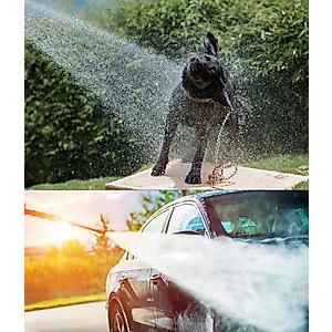 Upgraded Pressure Washer Wand, Brass Water Jet Nozzle for Garden Hose, Hydro Hose Quick Connector, Cleaning Watering Sprayer for Patio Lawn Paver Pool Car Window Glass