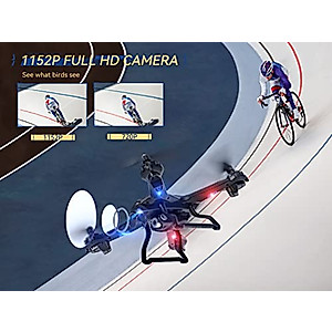 UranHub Drone with Camera for Beginners, 2K HD Camera FPV Drone for Adults with Altitude Hold, Headless Mode, Gesture Control, Voice Control and Trajectory Flight