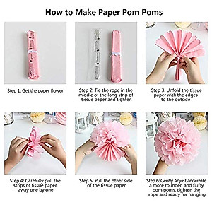 Rose Gold Baby Shower Decorations for Girl Pink Gold It’s A Girl Baby Shower Banner Rose Gold OH Baby Foil Letter Balloons Rose Gold Foil Fringe Curtains Tissue Pom Poms Honeycomb Balls by HappyField