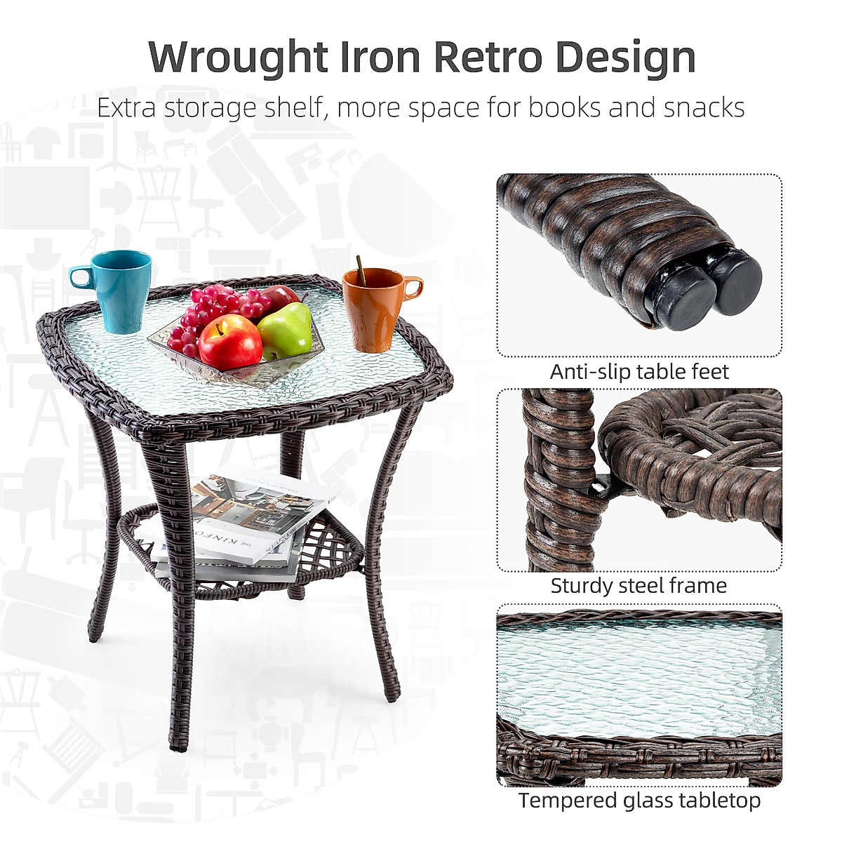 IDEALHOUSE Patio Chairs Set