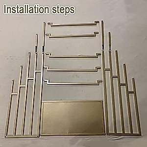 Floor Standing Scarf Display Stand, Metal Freestanding Scarf Holder Organizer, Closet Rods for Hanging Clothes, Towel Rack for Commercial Clothing Retail Store Sheets Belt Suit Pants Hanging Rack