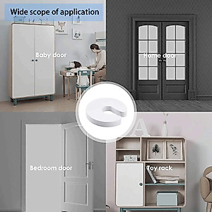 Finger Pinch Guard(6pack) Buddy Baby Proofing Doors Foam Door Stopper Prevents Fingers Injuries Baby or Pet from Getting Locked in Room Child Safety（White）