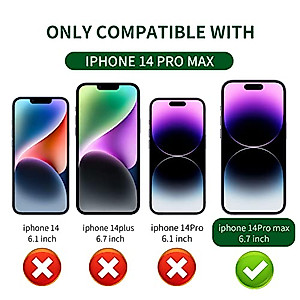 Eliphelet 2 Pack for iPhone 14 Pro Max Privacy Screen Protector Tempered Glass for iPhone14 ProMax 6.7inch Gradient Green Anti Spy Anti Blue Light Full Coverage Easy Installation Bubble Free