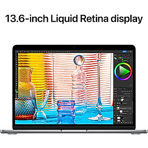 Mid 2022 Apple MacBook Air with Apple M2 Chip (13.6-inch, 8GB RAM, 256GB SSD) - Silver (Renewed)