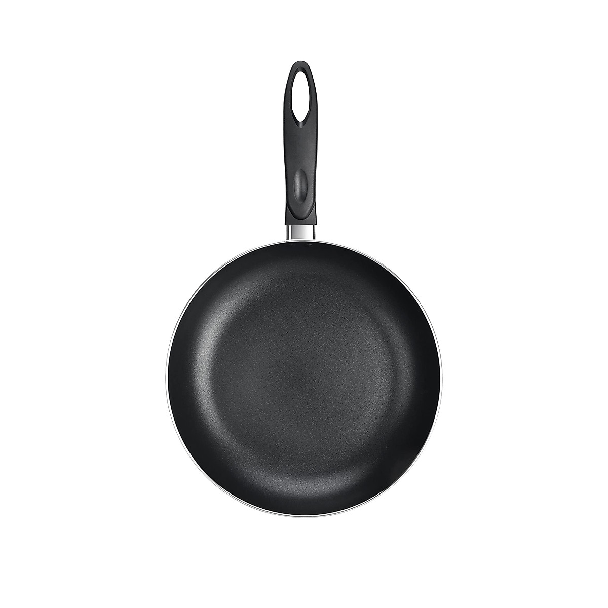 NutriChef Black Small Frying Pan - 8 inch Professional Nonstick Skillet Kitchenware, Top-Grade Aluminum Alloy, Stain-Resistant Saucepan, Effectively Distributes & Retains Heat for Even Cooking