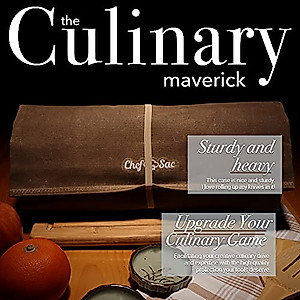 Chef Knife Waxed Canvas Knife Roll Bag| 8 Pockets for Knives & Kitchen Utensils Waterproof Material | Great Gift for Executive Chefs & Culinary Students (Green)