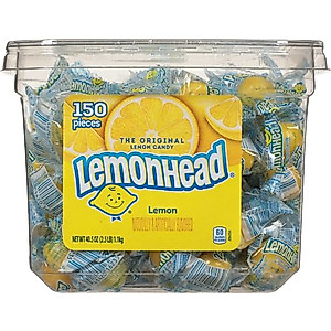 Lemonhead Hard Lemon Candy, Individually Wrapped Candy (150 Count)
