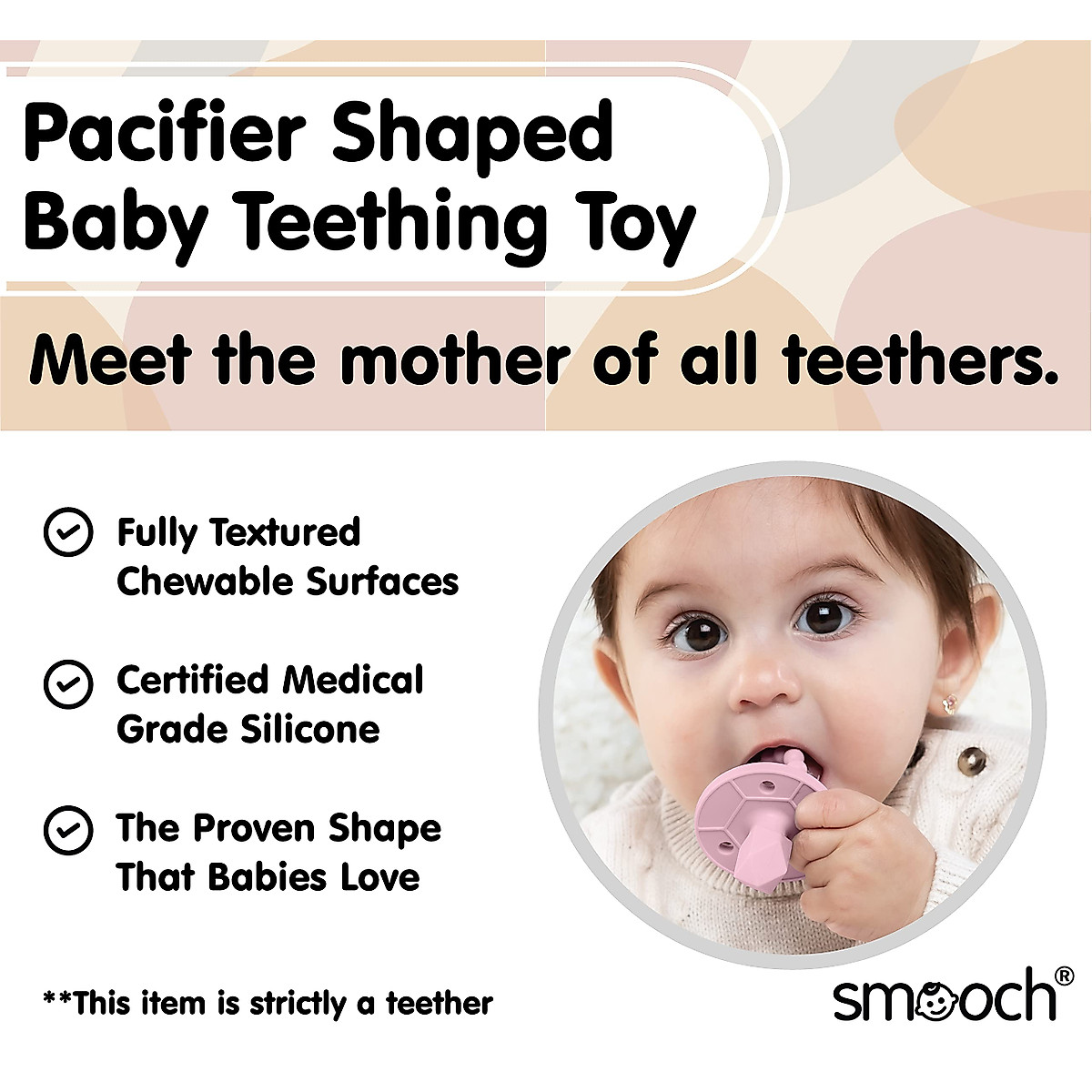 SMOOCH SOOTHIPOP GEM (Rose Pink)