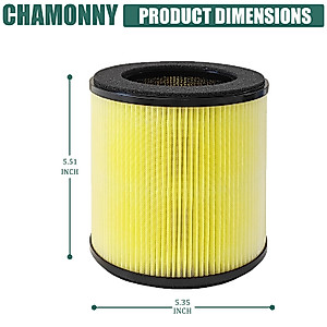 CHAMONNY B-D02U Filter Replacement, Compatible with VEWIOR B-D02U Air Purifier & MOO-KA B-D02L and KOIOS B-D02L Air Purifier, 2Pack