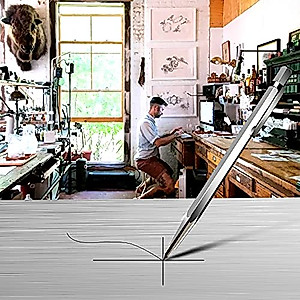 Tungsten Carbide Tip Scriber Marking Engraving Pen for Stainless Steel, Ceramics and Glass Carving (Silver)