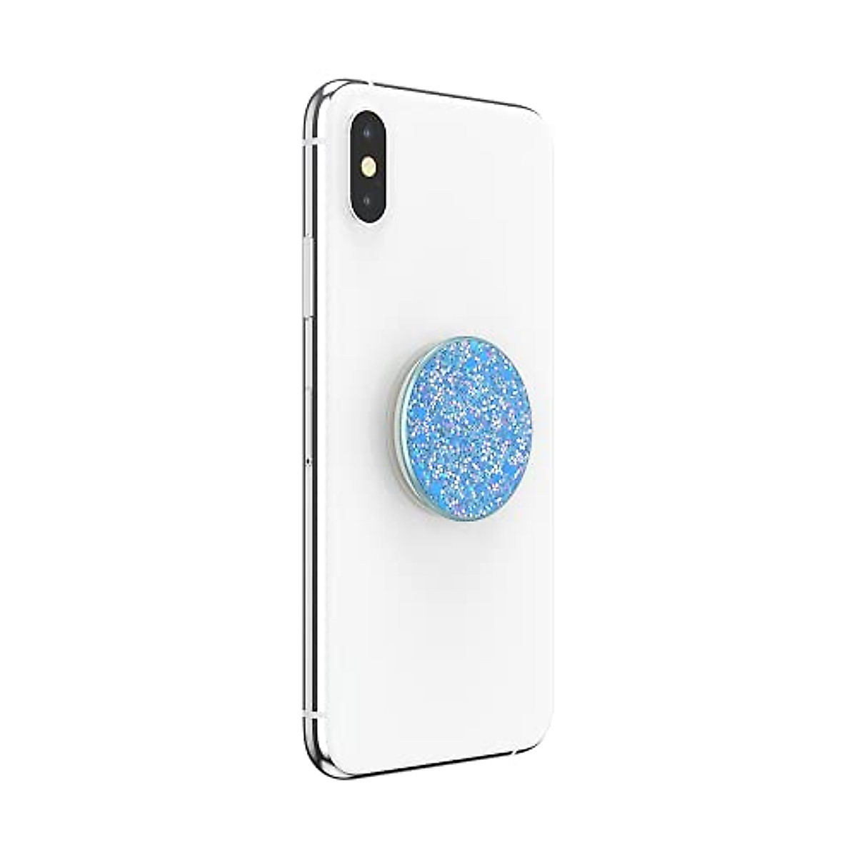 PopSockets PopGrip - Expanding Stand and Grip with a Swappable Top for Smartphones and Tablets - Sparkle Tidal Blue