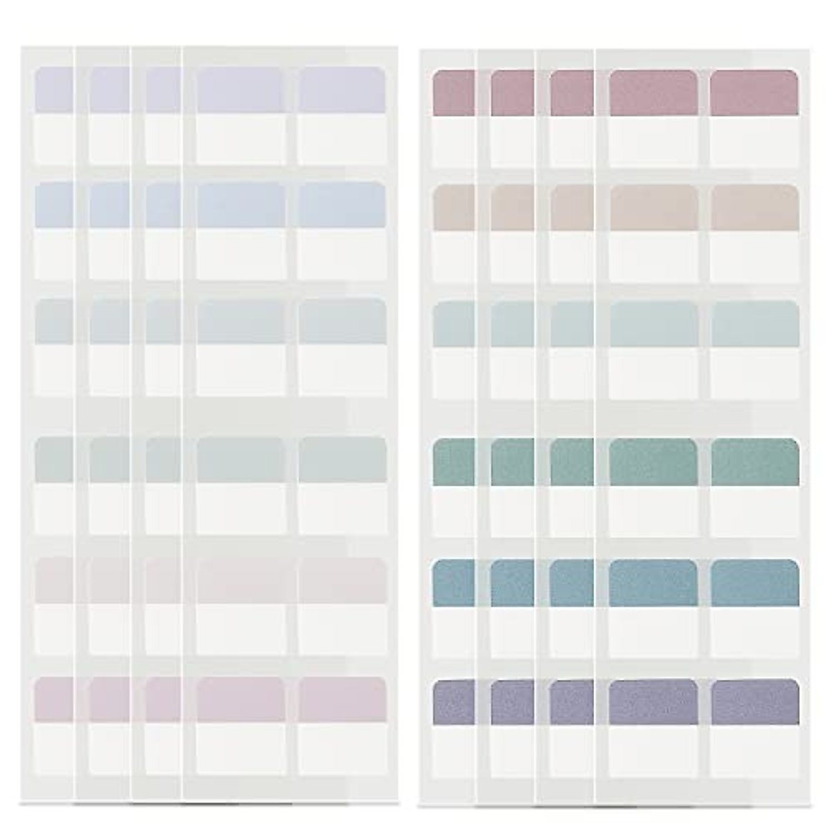 240 Pcs 1Inch Sticky Index Tabs, Colored Book Sticky Tabs for Notebooks, Repositionable Page Tabs for Notebooks File Classification,12 Colors(1 Inch)