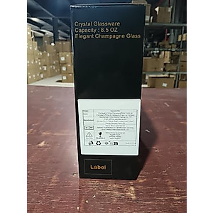 PARACITY Champagne Flutes, Champagne Glasses Set of 4, Elegant 8.5oz glass champagne flutes, Gift for Birthday, Wedding, Christmas, Valentine's Day