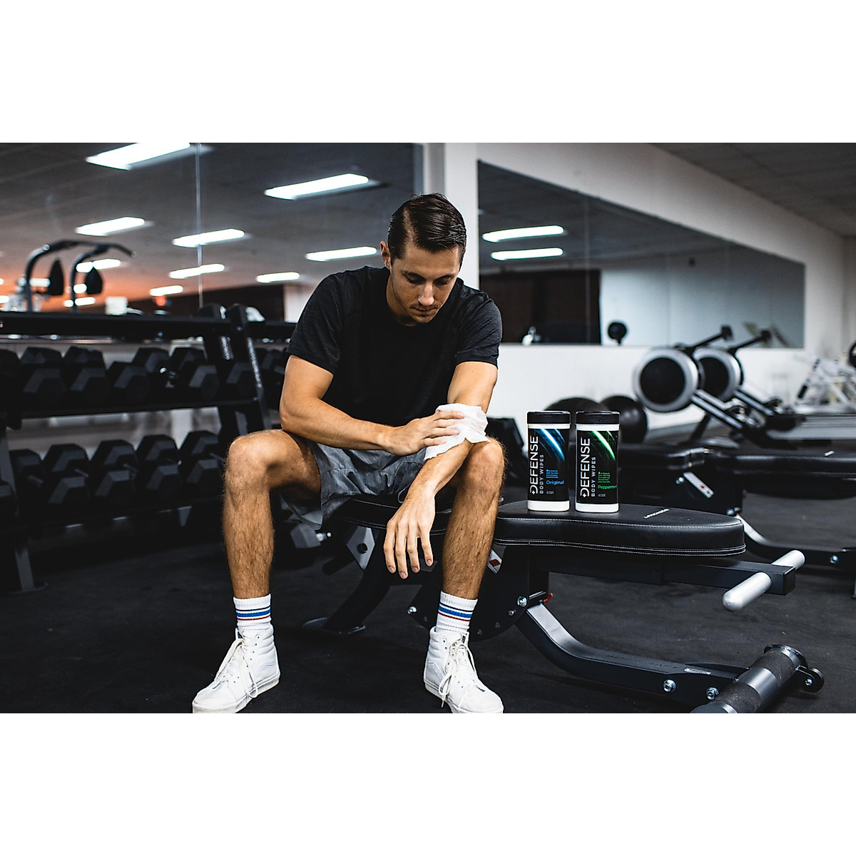 Defense Soap Body Wipes with 100% Natural Tea Tree Oil and Eucalyptus Oil | Post Workout, Sport, Wrestling, Camping, Shower Wipes for Men and Women. 40 Count (Pack of 4)