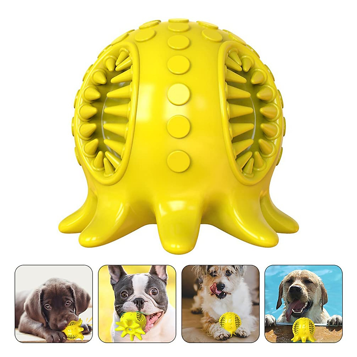 POPETPOP Teething Toys Teething Toys Teething Toy Dog Toothbrush Chew Toy Sound Chewers Toy Molar Toy Care Teeth Cleaning for Medium Large Dogs Teething Toys Teething Toy Chew Toys